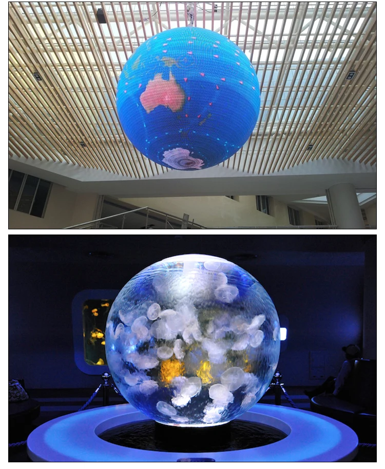 360 Degree Sphere Led Screen Ball Indoor P2 P2.5 P3 P4 P5 Customized ...