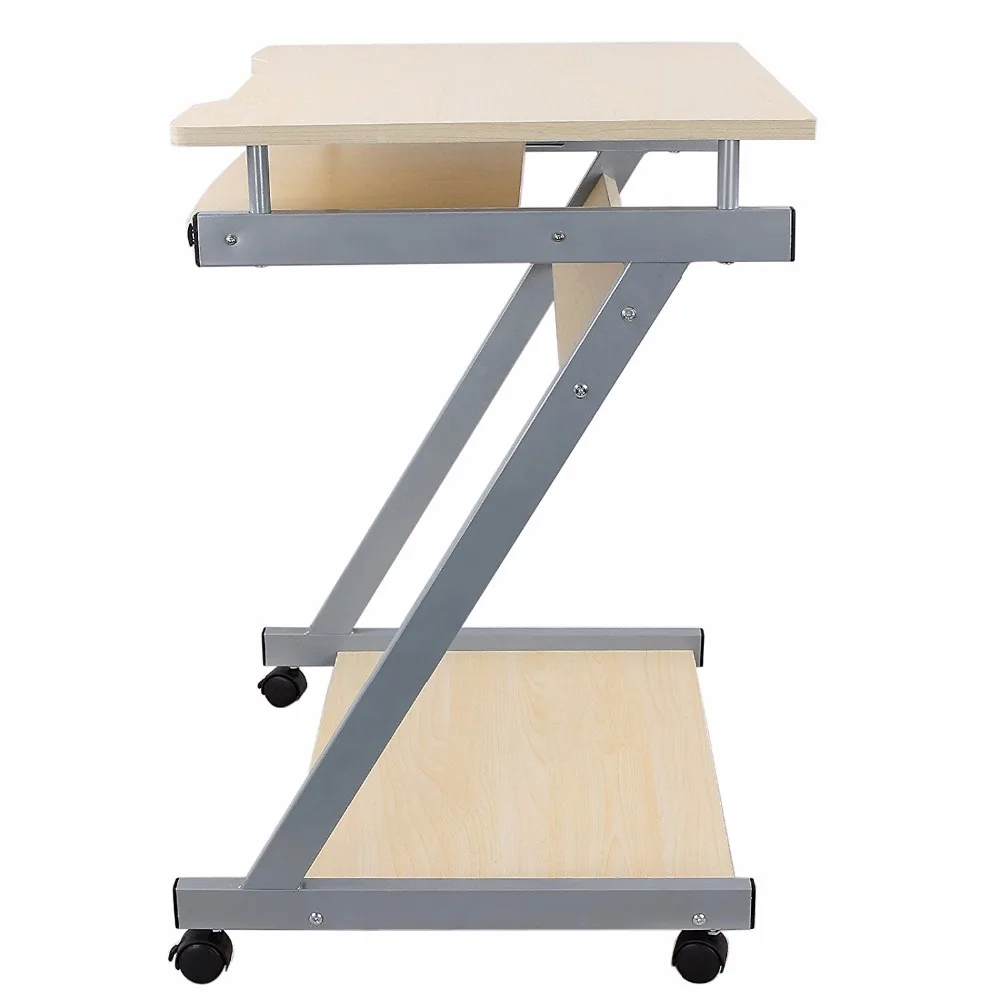 Adjustable Z-shape Laptop Computer Desk Of Steel Wooden For Home And ...