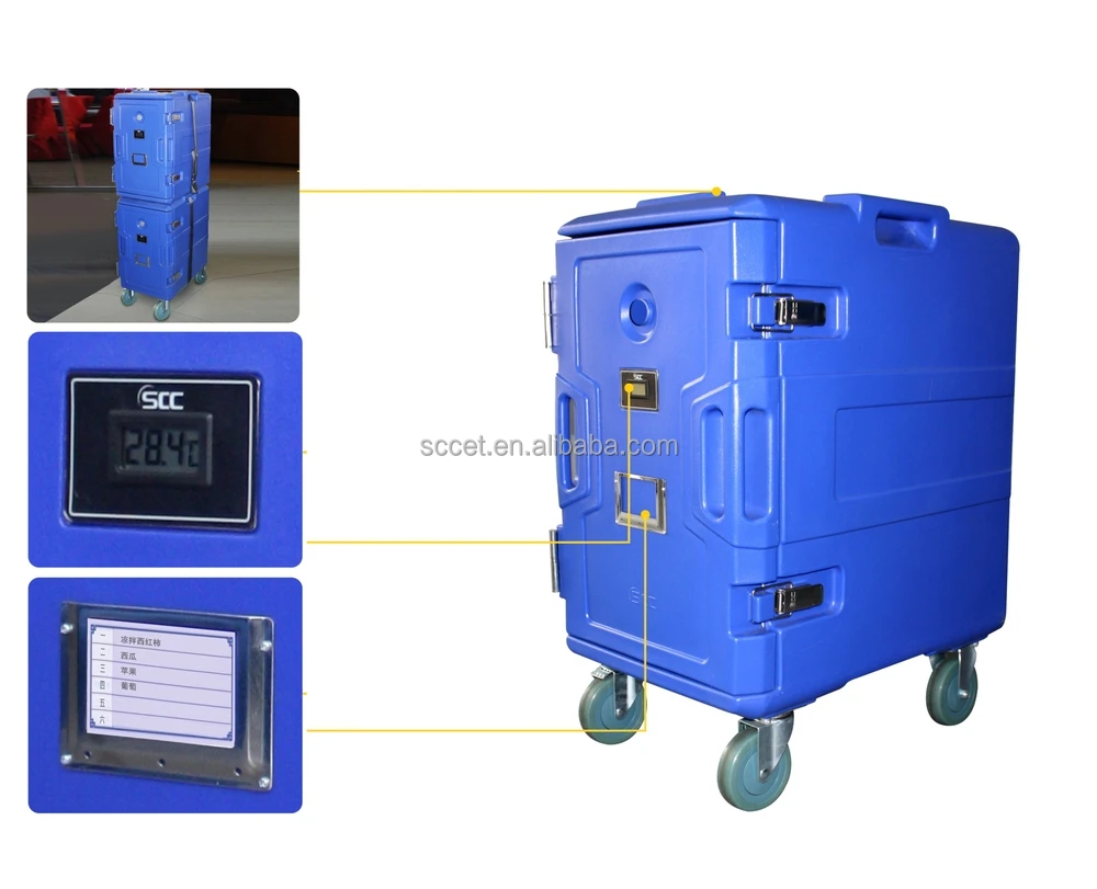 Insulated Food Trolley Cold Food Storage Carts Chilled Food Carring In ...