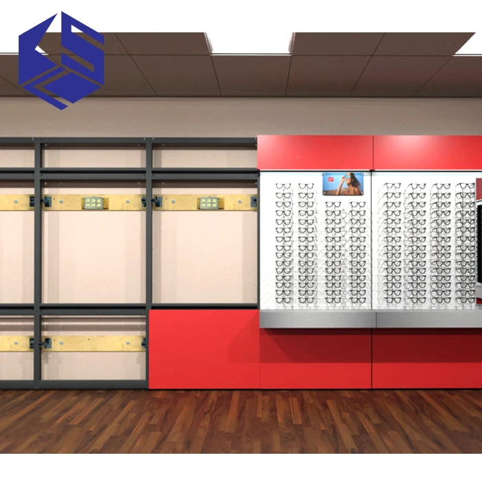 New Model Glass Optical Frame Display Case for Eyewear Shop
