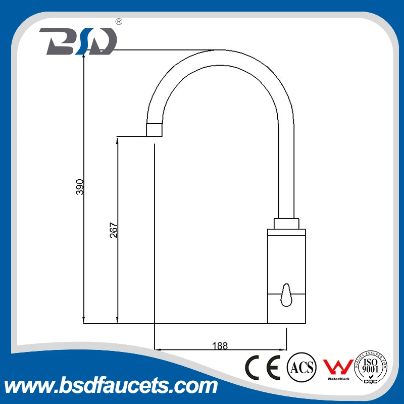 Hot&cold Water Dual Function Temperature Control Brass Touch Sensor ...