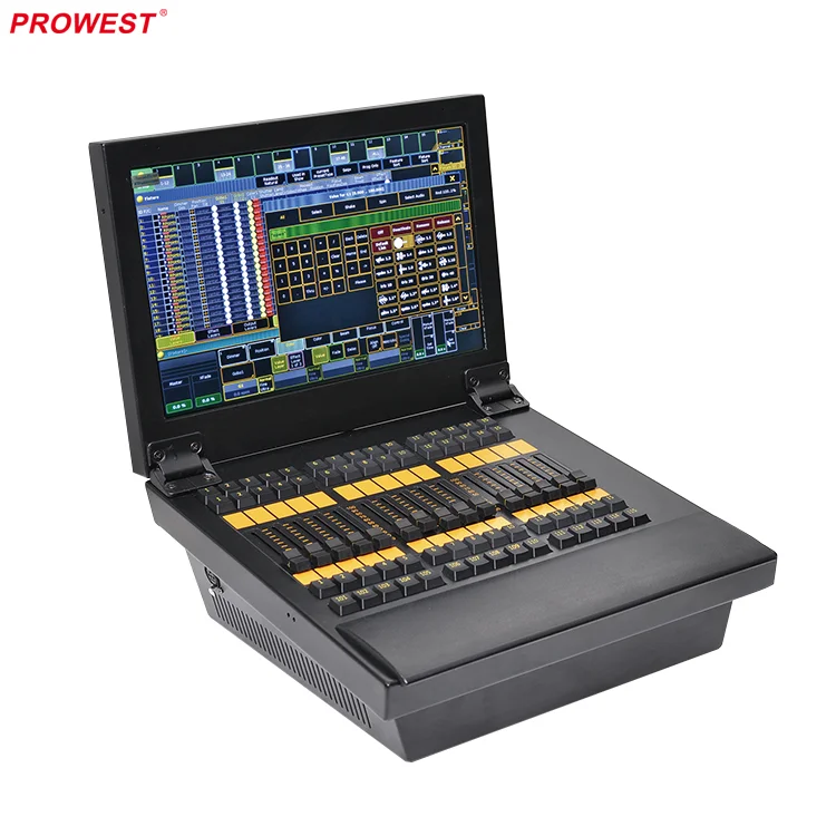 Professional 2048 Channel 4 Dmx Output 15.4" Touch Screen Fader Touch ...