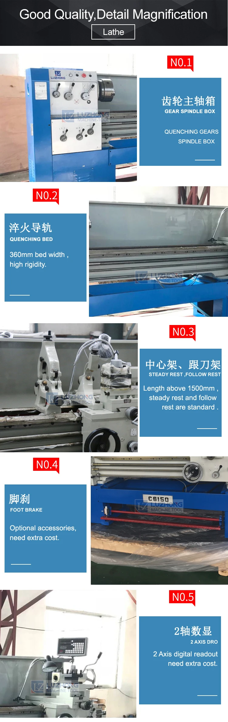 Made In Japan Mini Lathe C6236 Metal Lathe Machine For Steel Products ...