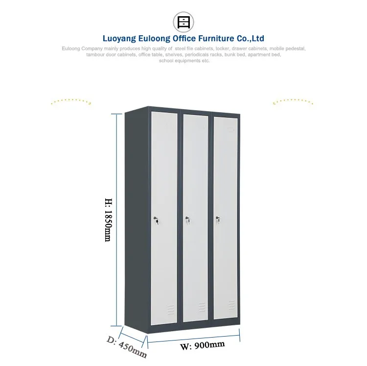 China Supplier 3 Door Steel Locker Almari Metal Staff Locker For Sale ...