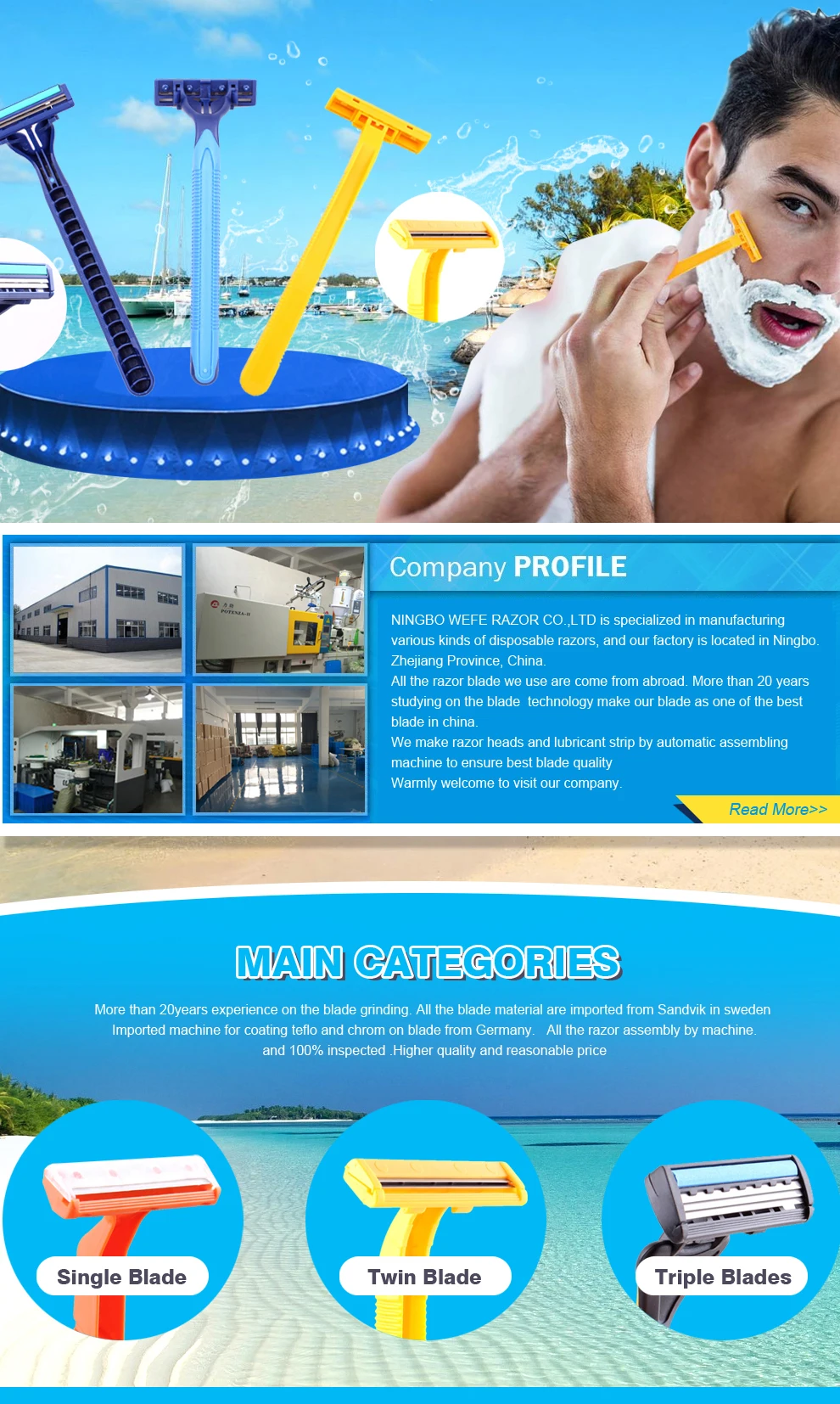 Ningbo Wefe Razor Co., Ltd. - Razor,disposable razor