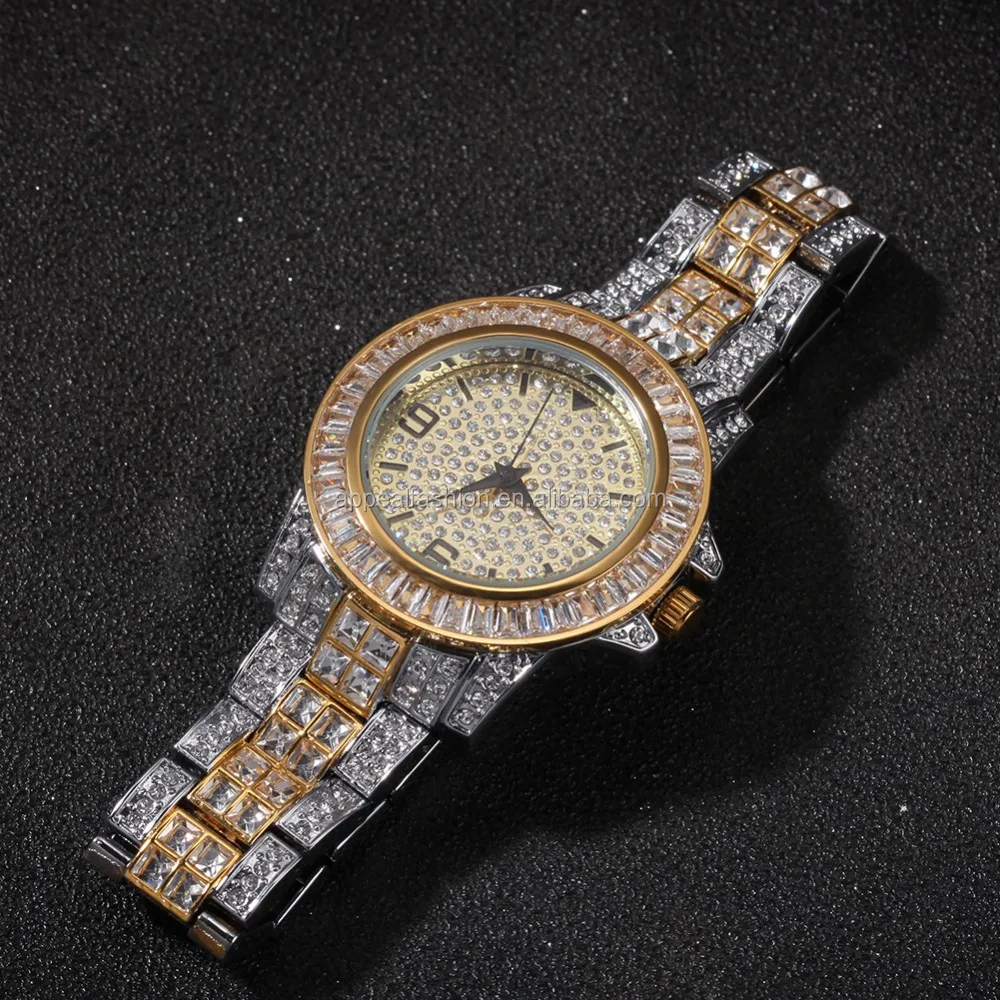 Branded Gold Watches - Iced Out Wrist Watches for Men