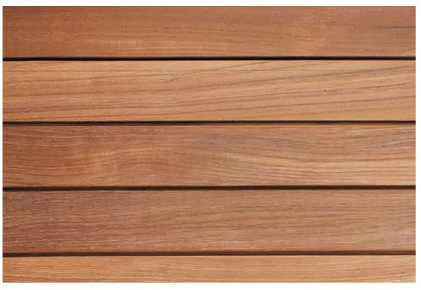 Unfinished Natural Asian Teak Wood for Waterproof Facades