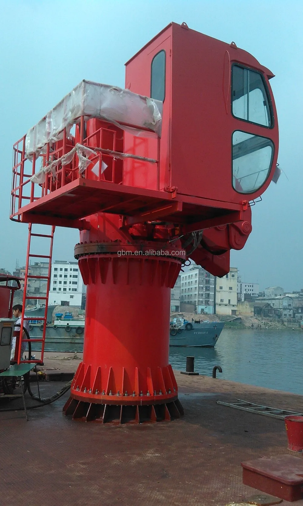 2t6m Small Size Hydraulic Knuckle Boom Davit Crane - Buy Davit Crane ...