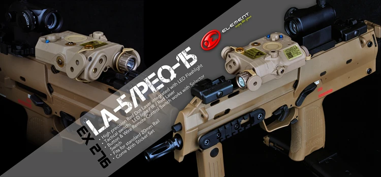 La-peq15 Tactical Rifle Weapon Shooter Light Red Ir Led Laser ...