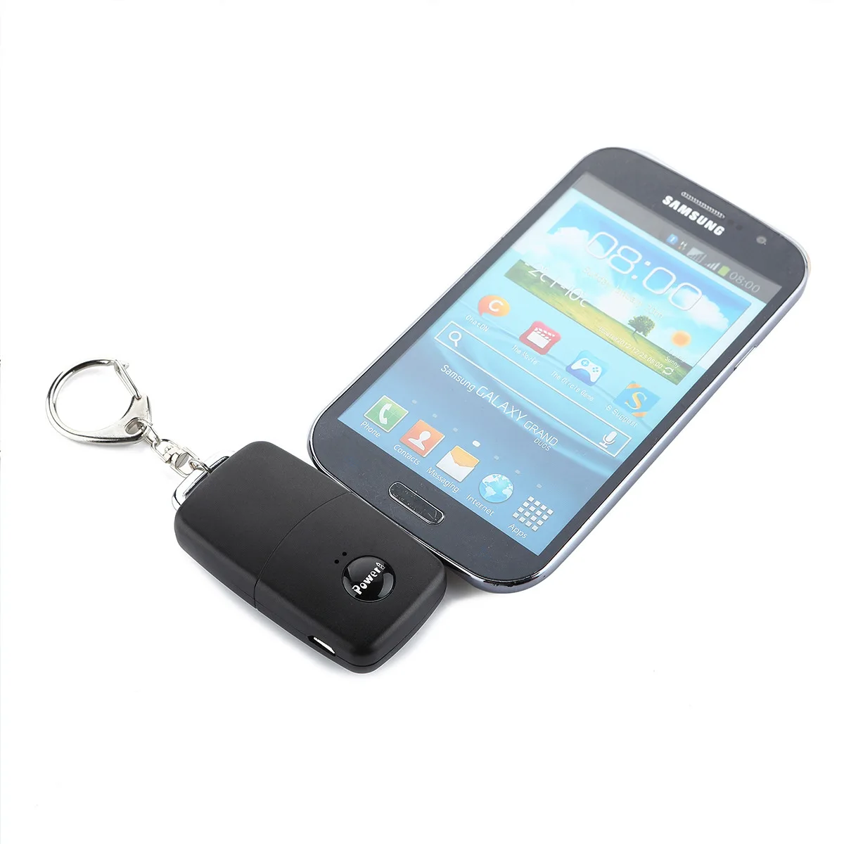 Mini Portable Keychain Key Shaped 1000mah Micro Usb Power Bank - Buy ...