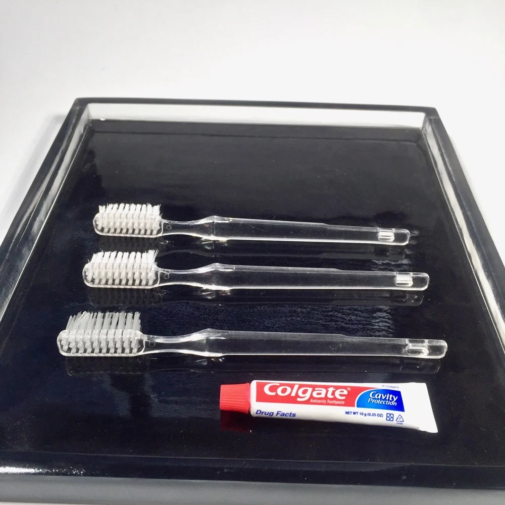 Luxury Hotel Disposable Toothbrush With Toothpaste High Quality Plastic ...