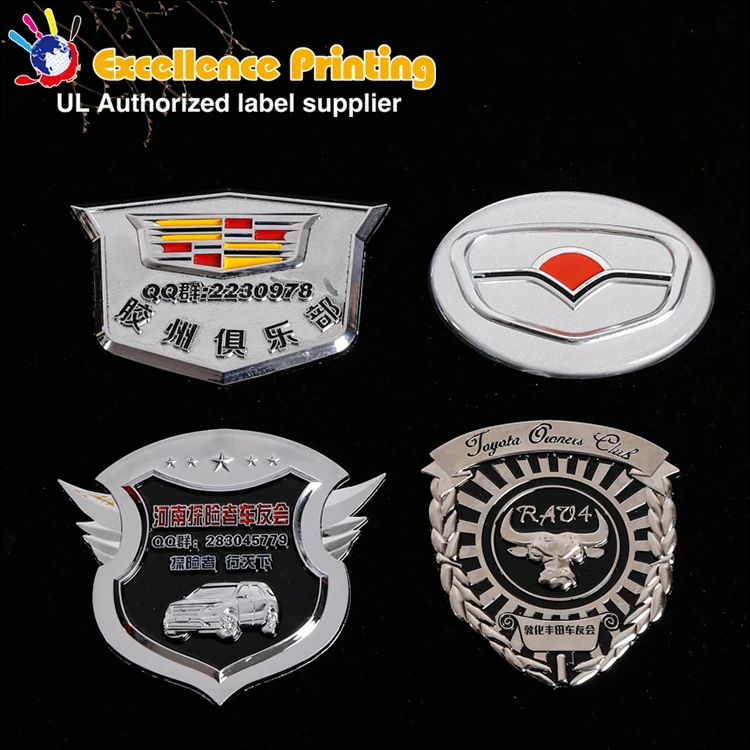 Custom Chrome Car Badge Emblems Plastic Chrome Badge Stickers,Auto Car ...