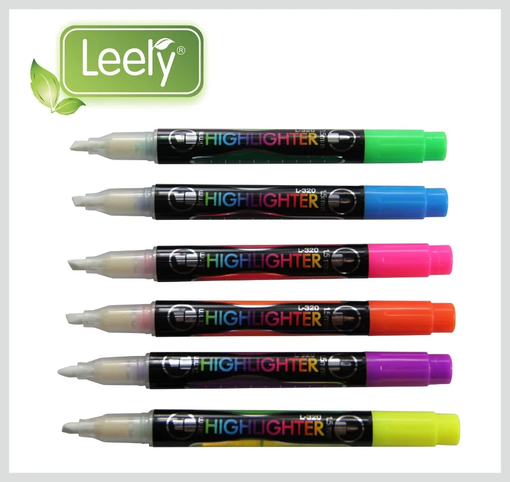0022w Economical Double Tips Multi Colored Fluorescent Highlighter ...