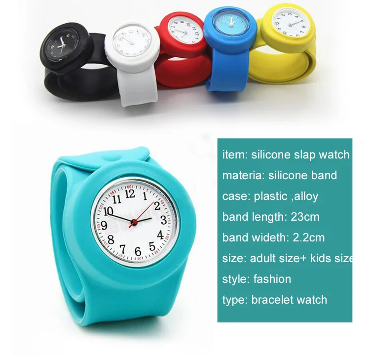 Women Fashion Slap Wrist Watch With Interchangeable Color Bendable ...