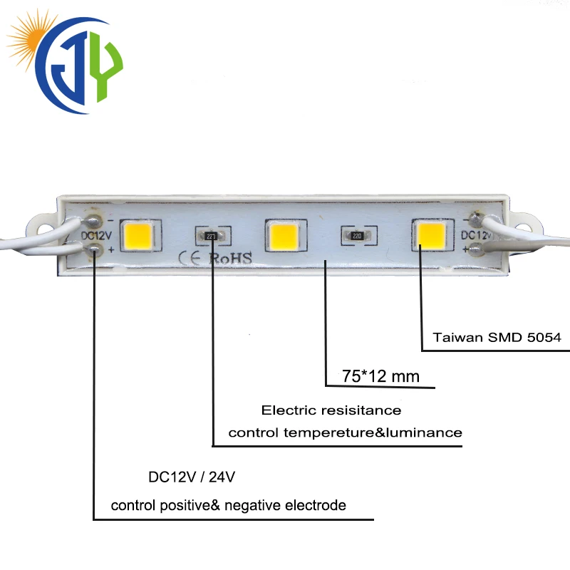 SMD 5054 DC 12v white e242985 led module 3leds for sign| Alibaba.com
