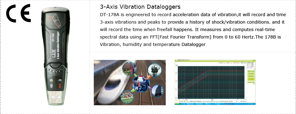 3-axis Vibration Dataloggers - Truck Vibration Tracker Meter