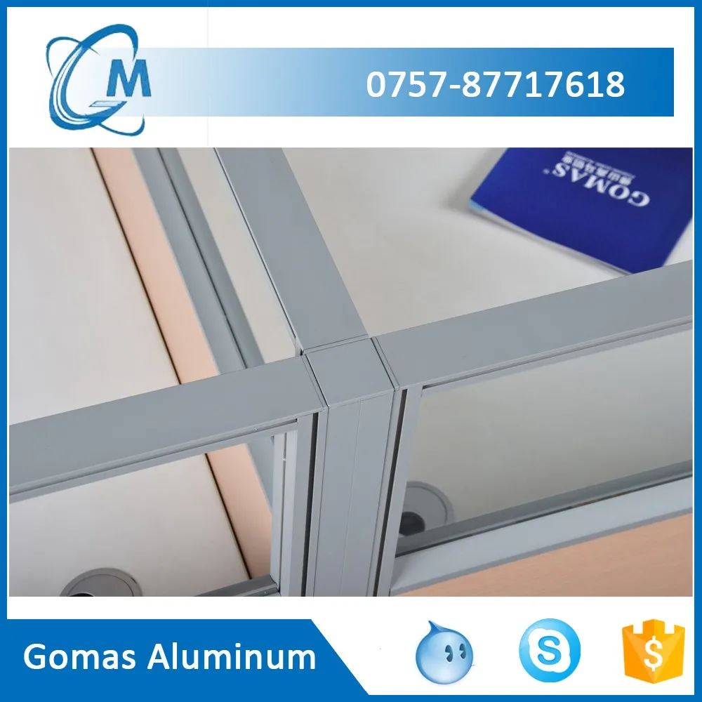 Extruded Aluminum Screen Frames Profiles For Office Partition 30-60mm ...