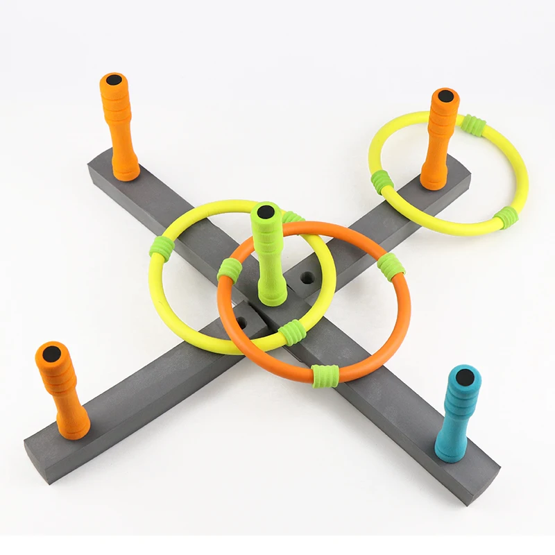Garden Games Ring Toss Mini Sport Toys Set Plastic Foam Quoit Set Yard ...