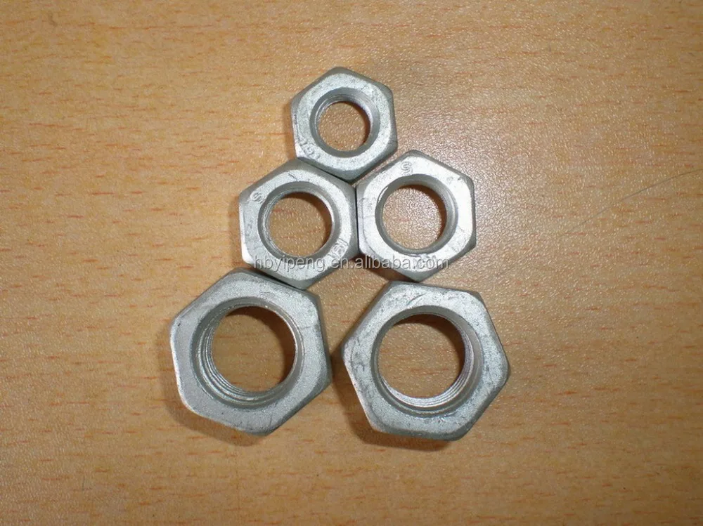 Hdg Hex Nut For Bolts/galvanized Hex Nuts/hdg Hex Nut - Buy Hex Nut ...