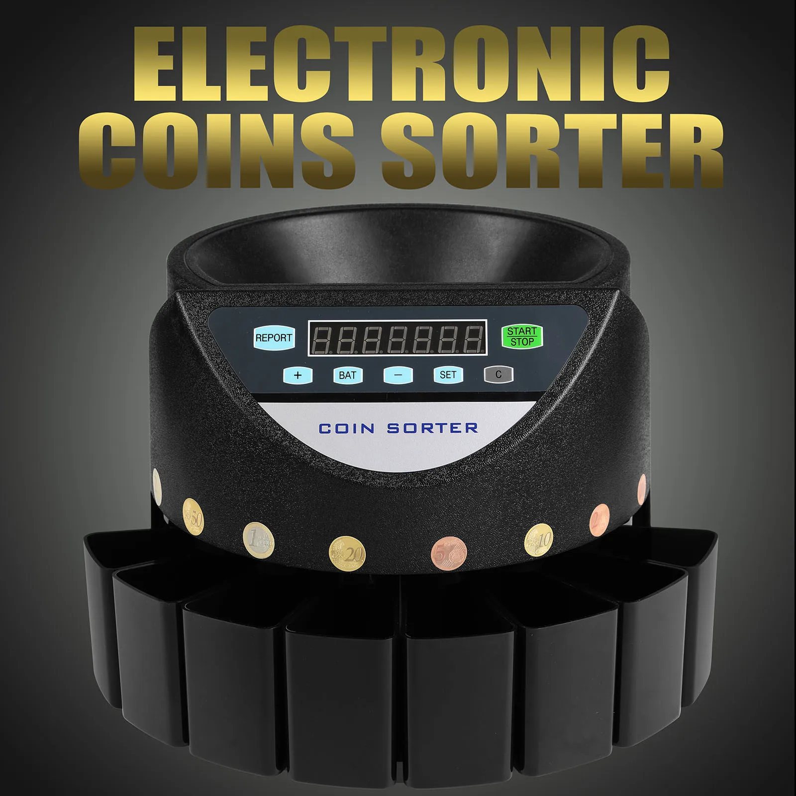 Bill Counter Automatic Electronic Money Sorter & Coin Counter Cash ...