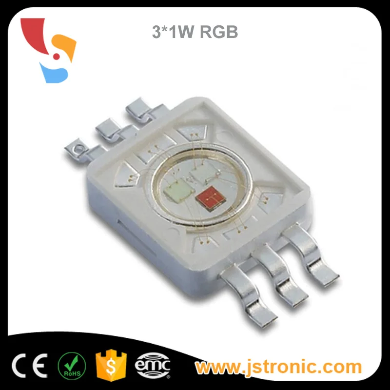 Epileds 38mil 3*1w Square Rgb Led 6 Legs,High Power Rgb Led - Buy High ...