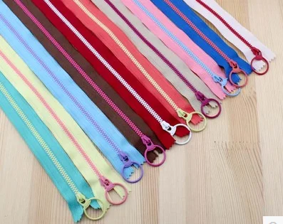 5# Big Ring Ideal Double Sided Zipper Plastic Molded Two Way Separating ...