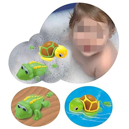 Swimming Wind Up Sea Animals In The Bathtub Windup Motorized Water Toy ...