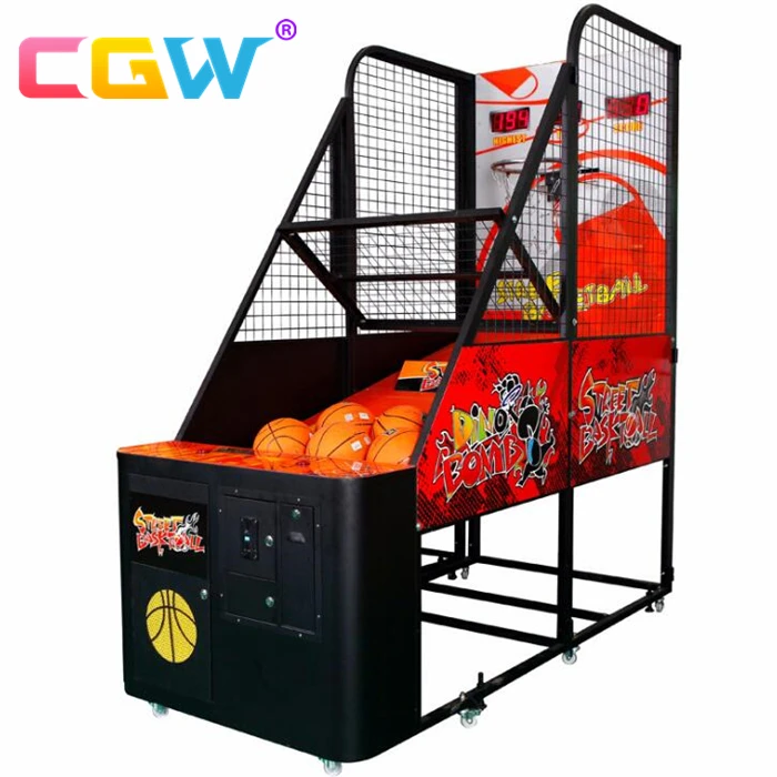 Cgw Basketball Hoop Coin Operated Arcade Game Machine Shooting Vending ...