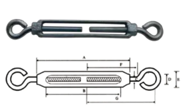 Us Standard Galvanized Concrete Formwork Turnbuckle 20mm - Buy ...