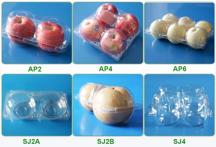 Two Pcs Pet Plastic Apple Box - Buy Apple Style Box Packaging,Apple ...