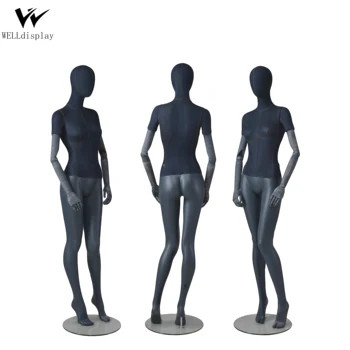 Big Bust Athletic Curvy Denim Female Mannequin With Egg Head - Buy Big ...