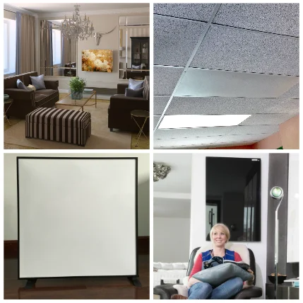 Ceiling Mounted Carbon Crystal Far Infrared Heating Panel Room Heater ...