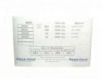 Printed Custom Metal Generator Nameplate With Film - Buy Generator ...