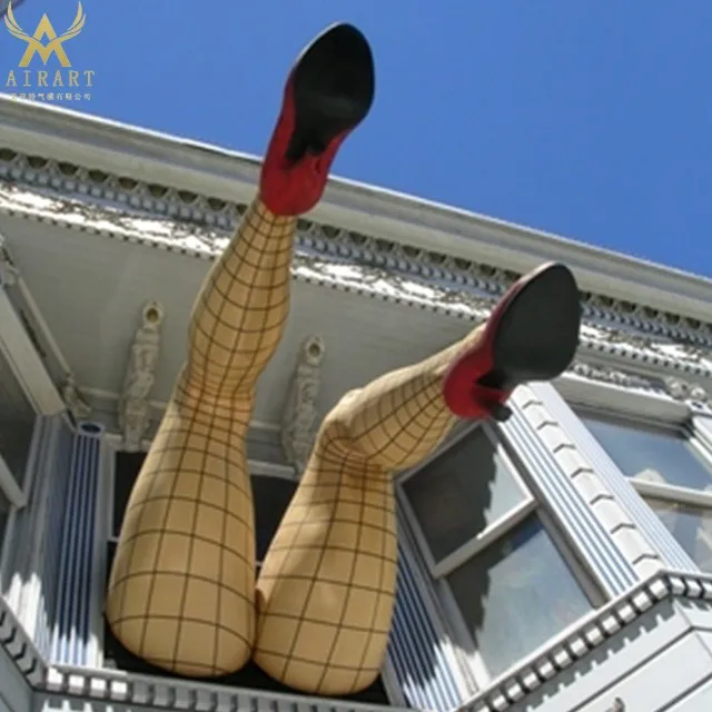 Giant Inflatable Female Legs As Advertisement For The Exhibition - Buy ...