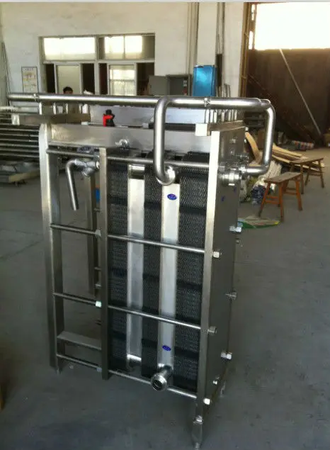 Milk Plate Chiller Yogurt Cooling Plate Heat Exchanger Factory - Buy ...
