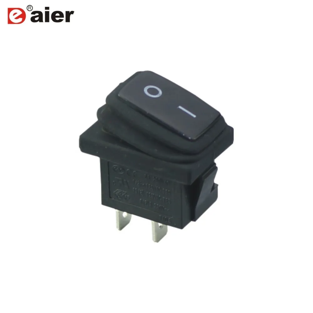 2 Pin 6A 250VAC/10A 125VAC Mini Rocker Switch - SPST Leci RS601 R19A