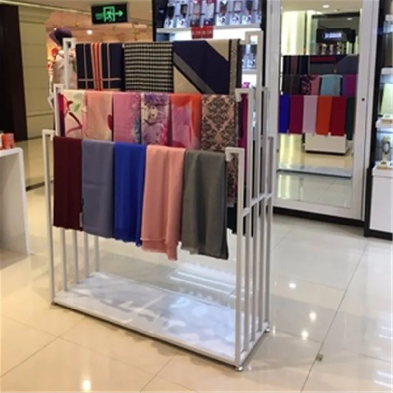 Easy Assembled Multipurpose Retail Store Metal Shawl Scarf Hanger Rack ...
