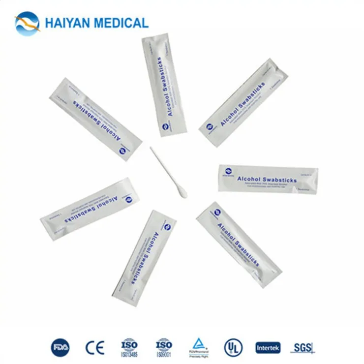 Mecial Alcohol Swabsticks With 70% Isopropyl Alcohol Approved By Ec And ...