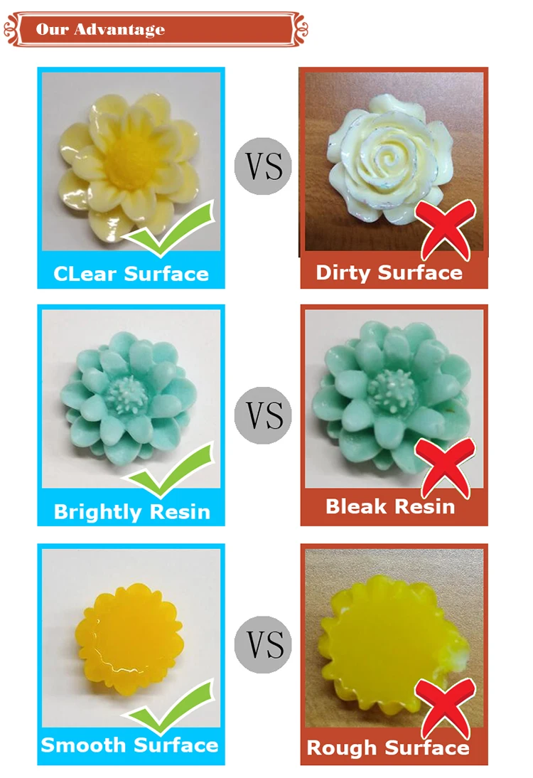 Diy Assorted Colored 11mm Flower Resin Jewelry Resin Flower For Resin ...