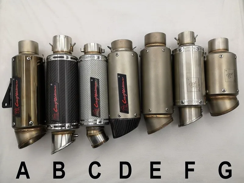 CRAZY OLD MAN Motorcycle Modified Exhaust Muffler for 150-600cc ...