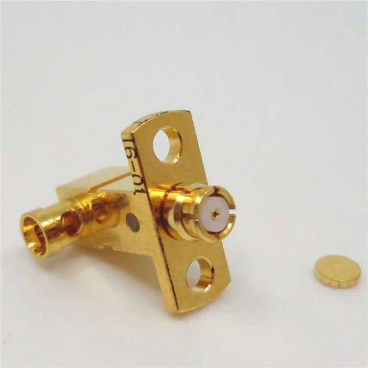 Smp 50 Ohm Board To Board 2-hole Flange Mount Right Angle Connector ...