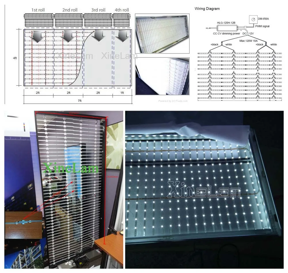 Matrix/lattice SMD LED Back Lighting - Low Cost & Efficient