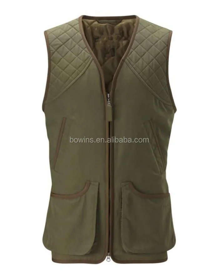 Windproof Highly Breathable Hunter Green Hunting Shooting Vest - Buy ...