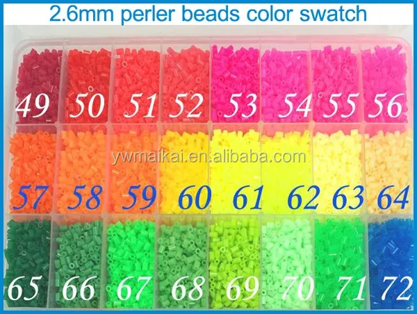 Top Selling Non-toxic Hama Beads Kids 2.6mm / 5mm Diy Perler Beads ...