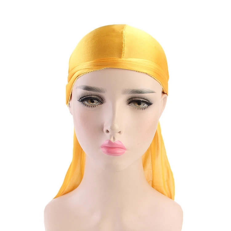 Customized Logo Colored Durags Silky Polyester Silk Durag Bandanas ...