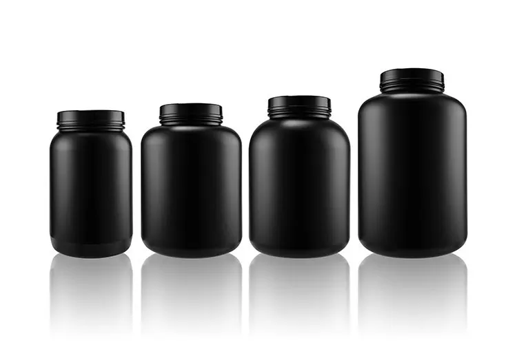 RTCO Wholesale Protein Powder Black Containers - Durable & Sealed