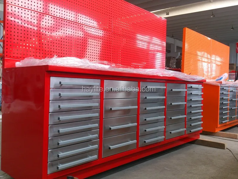 Large Workshop Use Steel Wool Box Chest Cabinet Work Bench for Tools ...