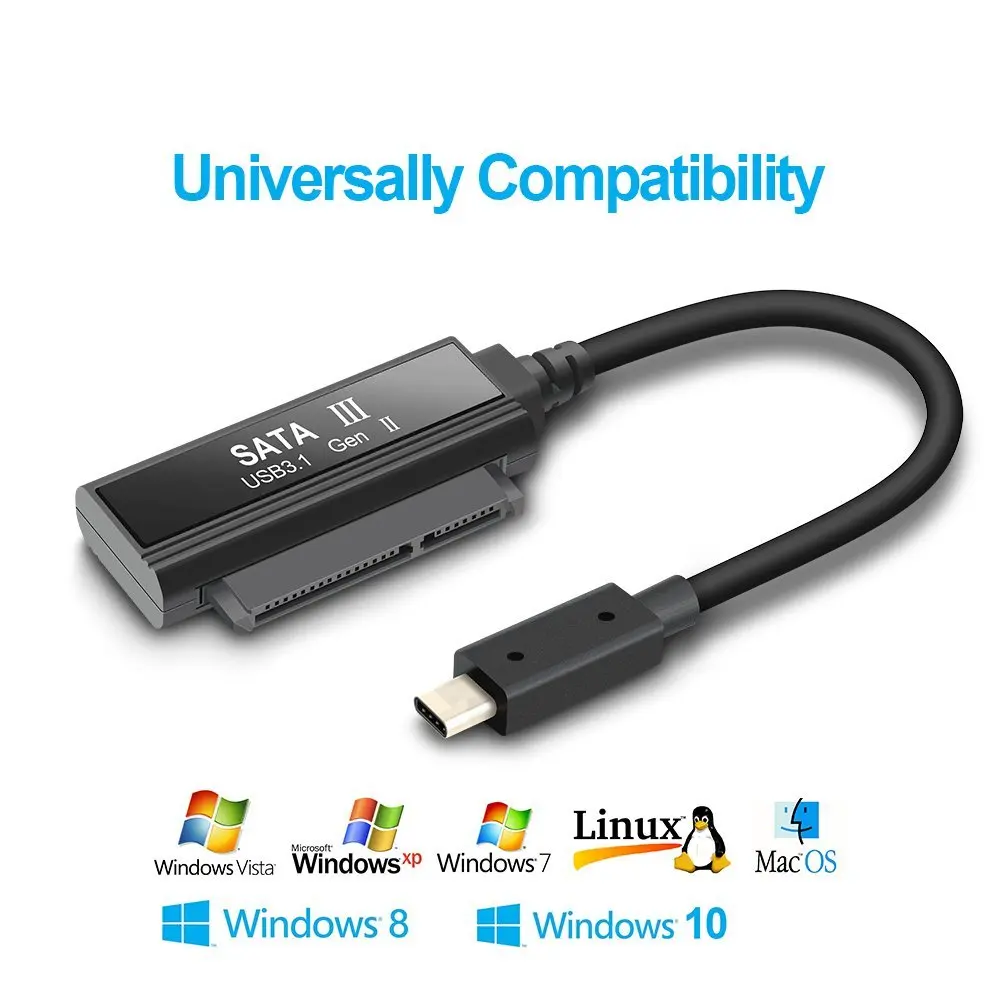 Usb-c To Sata Converter Usb 3.1 Type-c Hard Drive Adapter Cable - Buy ...