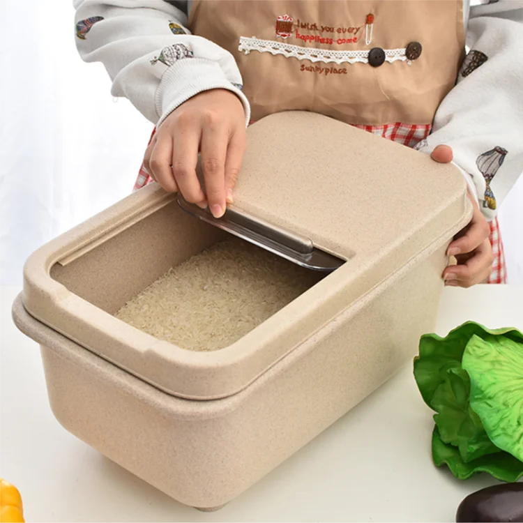 Oem Biodegradable Wheat Straw Fiber Food Container 15kg,Rice Storage ...
