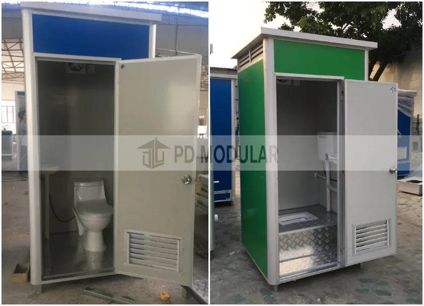 Prefab Steel Modular Portable Toilets for Camping & More
